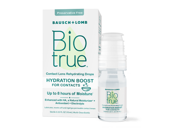 Biotrue Hydration Boost Contact Lens Rehydrating Drops (10mL MDPF bott ...