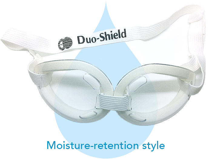 Duo Shield - Vented eye shields with a strap – DryEyeShop