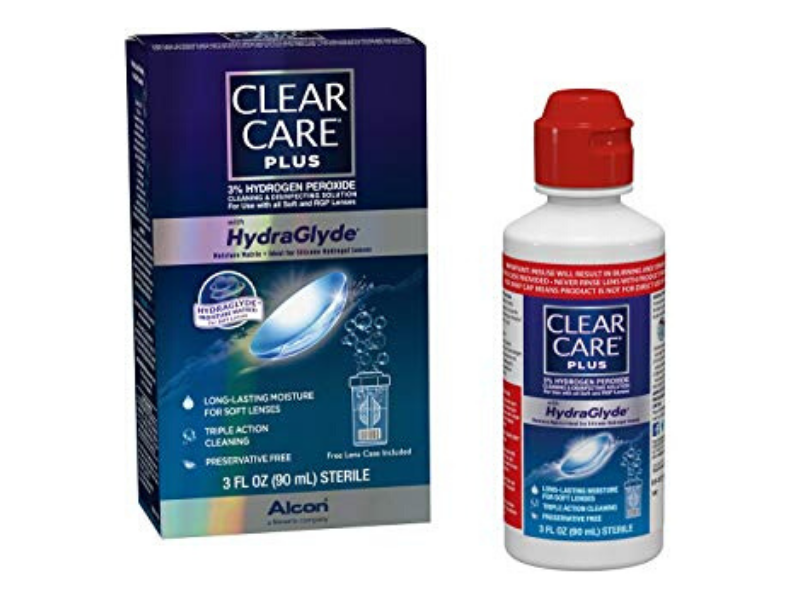 Clear Care PLUS with HydraGlyde - hydrogen peroxide disinfection system ...